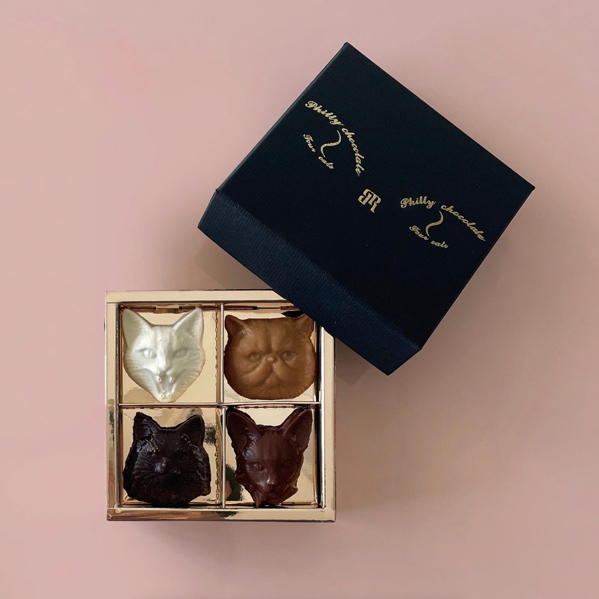 Cat bon bon chocolat（Black） – Philly chocolate