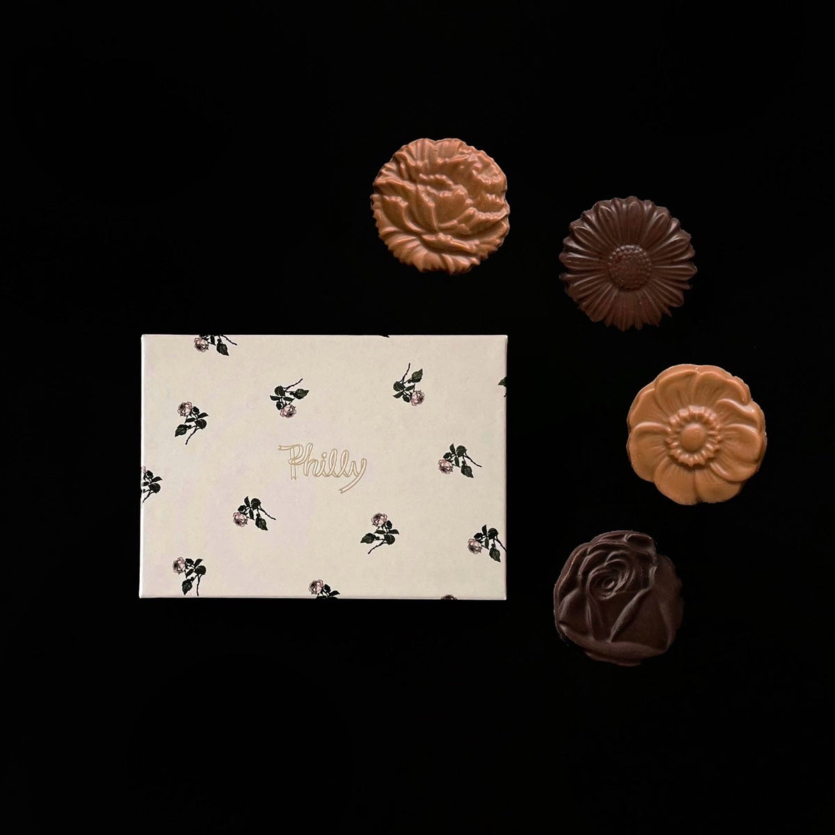 mini rose mini box（white） – Philly chocolate